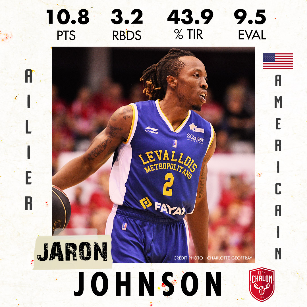 Jaron Johnson s’engage avec l’Elan Chalon - Elan Chalon